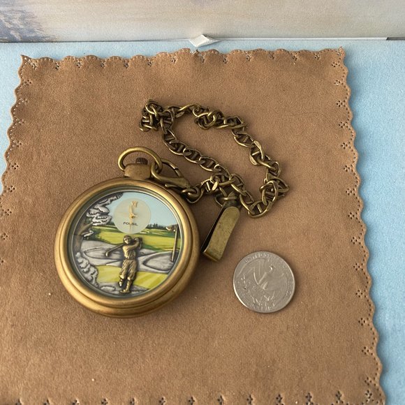 Fossil | Accessories | Vintage Fossil Limited Edition Golf Pocket Watch ...